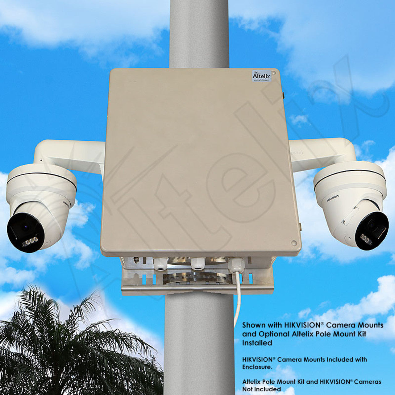Altelix NEMA 4X Fiberglass Weatherproof Camera Security Cabinet with T ...