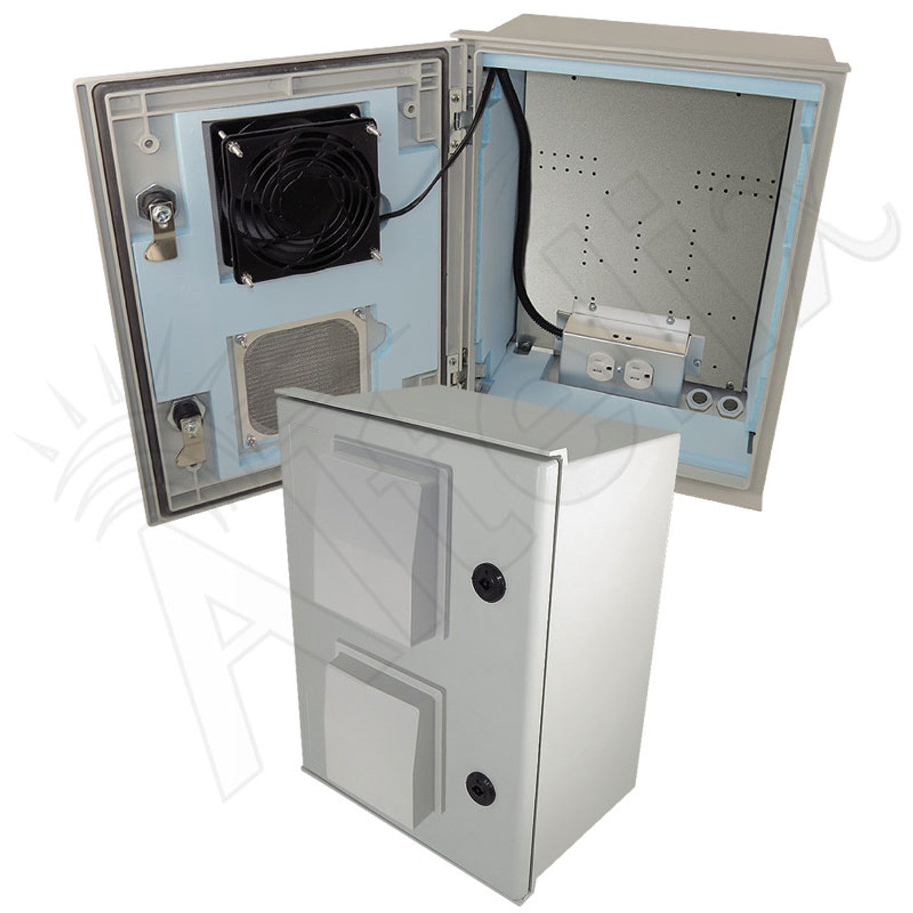 Altelix Vented Insulated Fiberglass Heated Weatherproof NEMA Enclosure ...