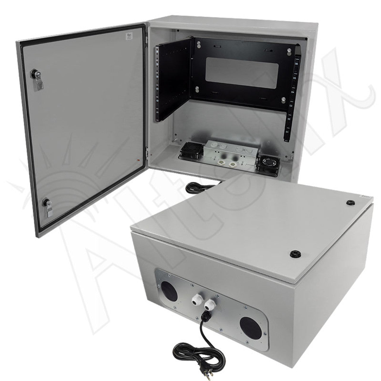 Altelix 120VAC 20A Steel NEMA Enclosure for UPS Power Systems with 19 ...
