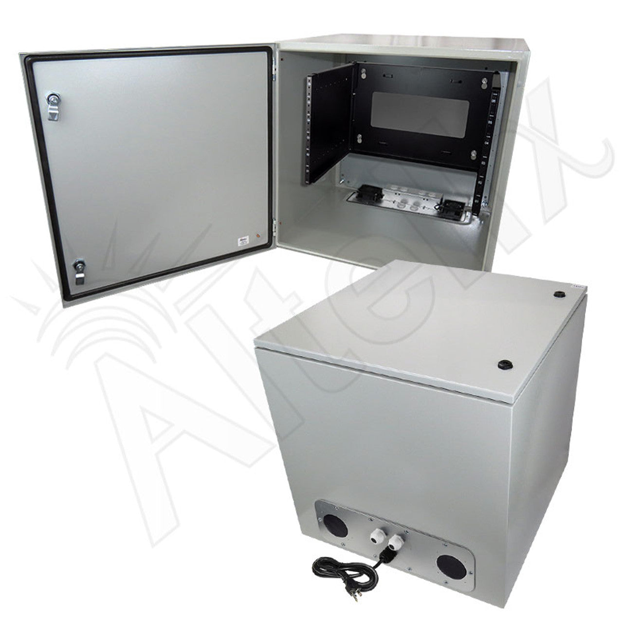 Altelix 120VAC 20A Steel NEMA Enclosure for UPS Power Systems with 19 ...